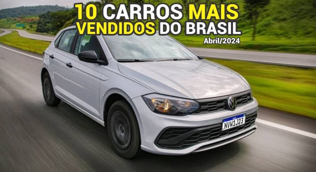 Os 10 carros hatches mais vendidos no Brasil em abril/2024 ️