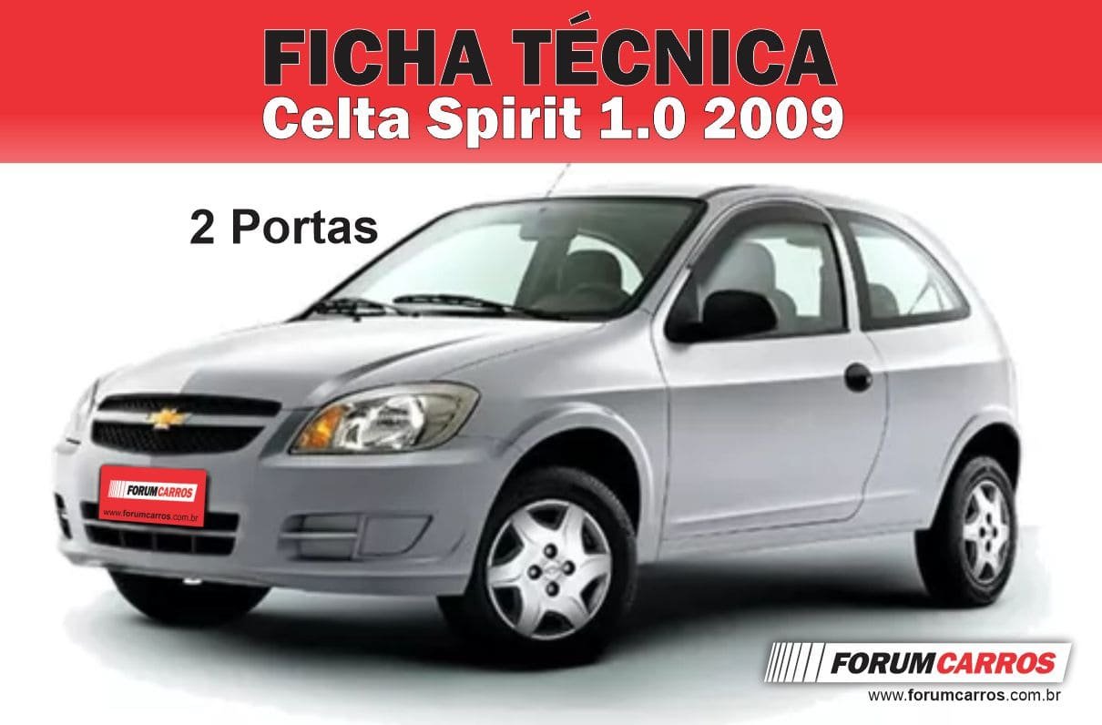 Chevrolet Celta Spirit 1.0 2009 ️ FICHA TÉCNICA