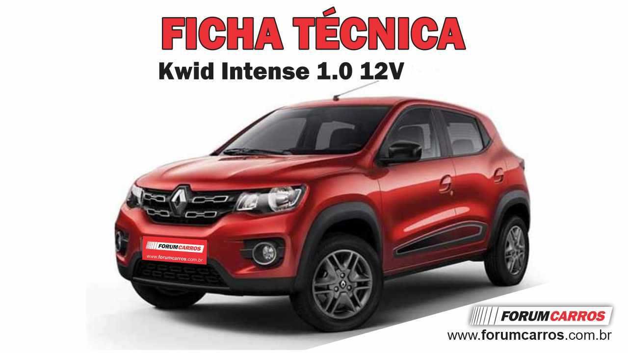 Renault Kwid Intense 1.0 12V (2019) FICHA TÉCNICA