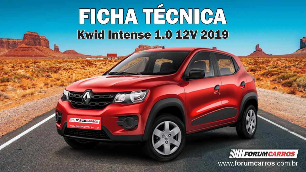 Renault Kwid Intense 1.0 12V (2019) FICHA TÉCNICA