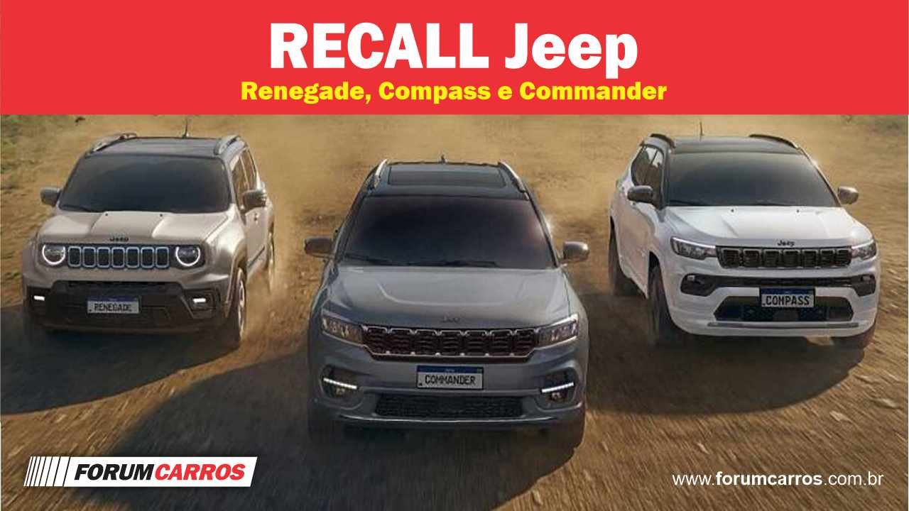 Recall 2024: Jeep Commander, Compass e Renegade | ⭐⭐⭐⭐⭐